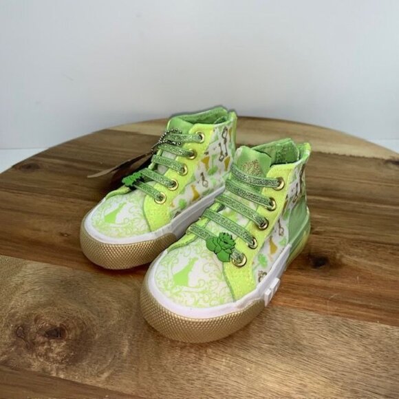 Shoes | Disney Ground Up Princess The Frog Tiana Hightop Zip Baby Shoes ...